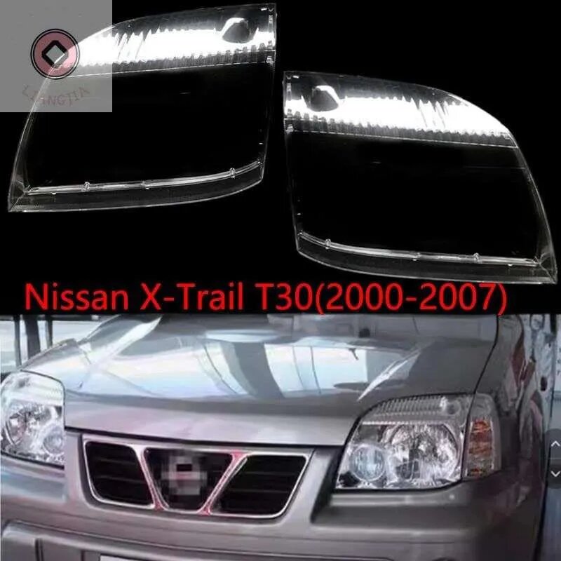 Ремкомплект стекол фар для Nissan X-Trail T30 (2000-2007), 2 шт, прозрачные