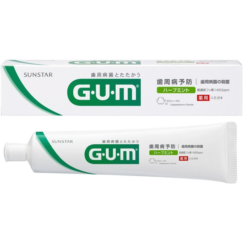 Sunstar GUM зубная паста для защиты десен от кровоточивости налета и кариеса с фтором 155г Япония