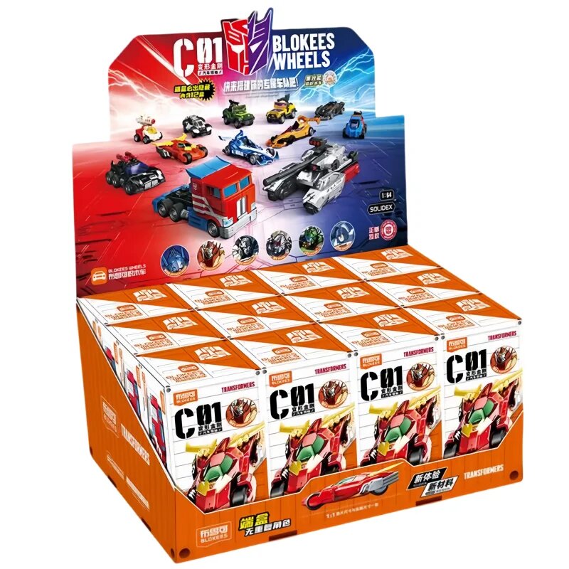 Blokees Transformers C03: Гоночный автомобиль, 12pc whole set Vol.1