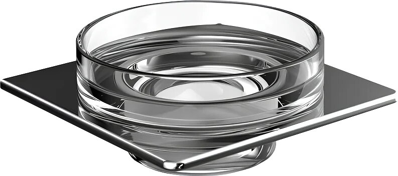 Мыльница Emco Art 1630 001 01 настенная, стеклянная, круглая, хром