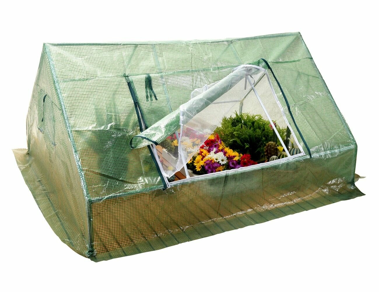 Мини-парник зеленая палатка, полиэтилен, металл, 180х142х93 см, Koopman International