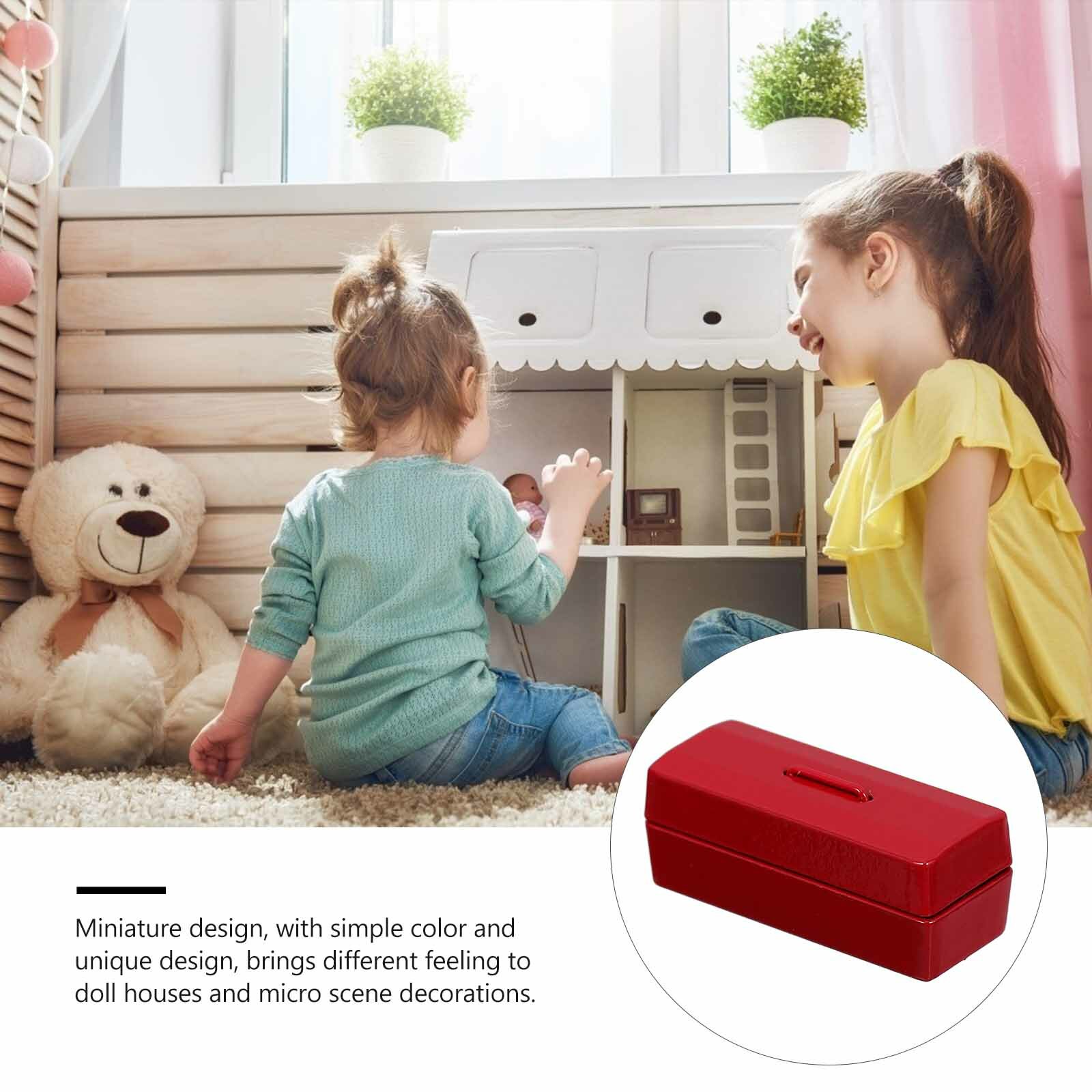 Комплект Мини Инструментов Для Домика Куклы Красный 3.50X1.30X1.20Cm
