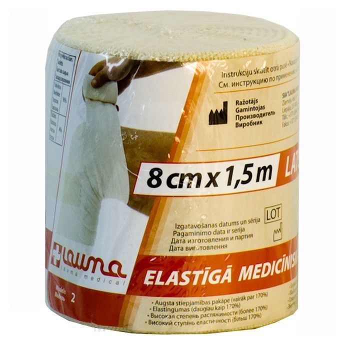 Бинт эласт лаума 1,5мx8см