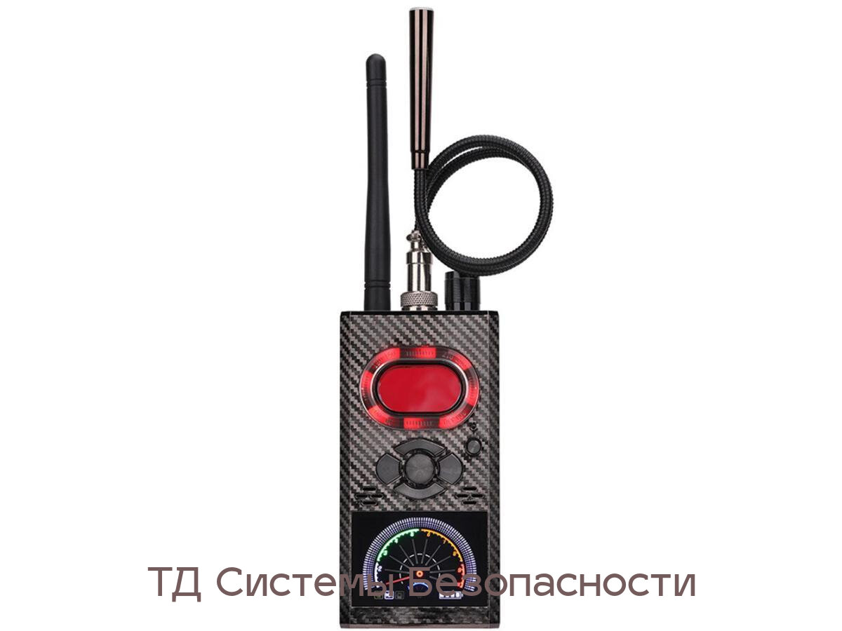 Детектор слежки Хантер 007-AntiSpy (F1398EU): поиск жучков, GPS‑трекеров и камер методом обратного блика, ИК‑детектор, бесшумный режим вибрации, даль