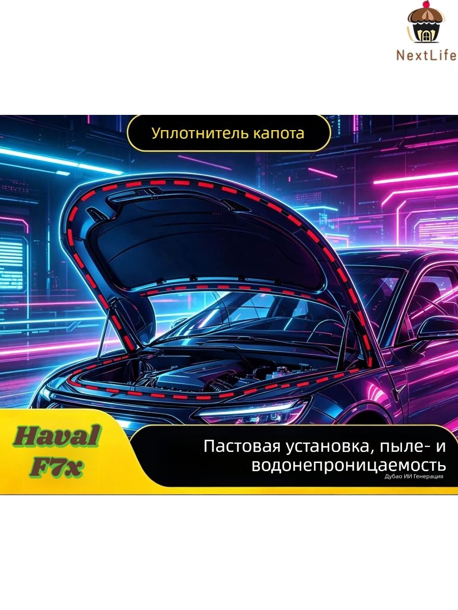 Haval F7x Уплотнительная полоса капота, changan Haval F7x аксессуары