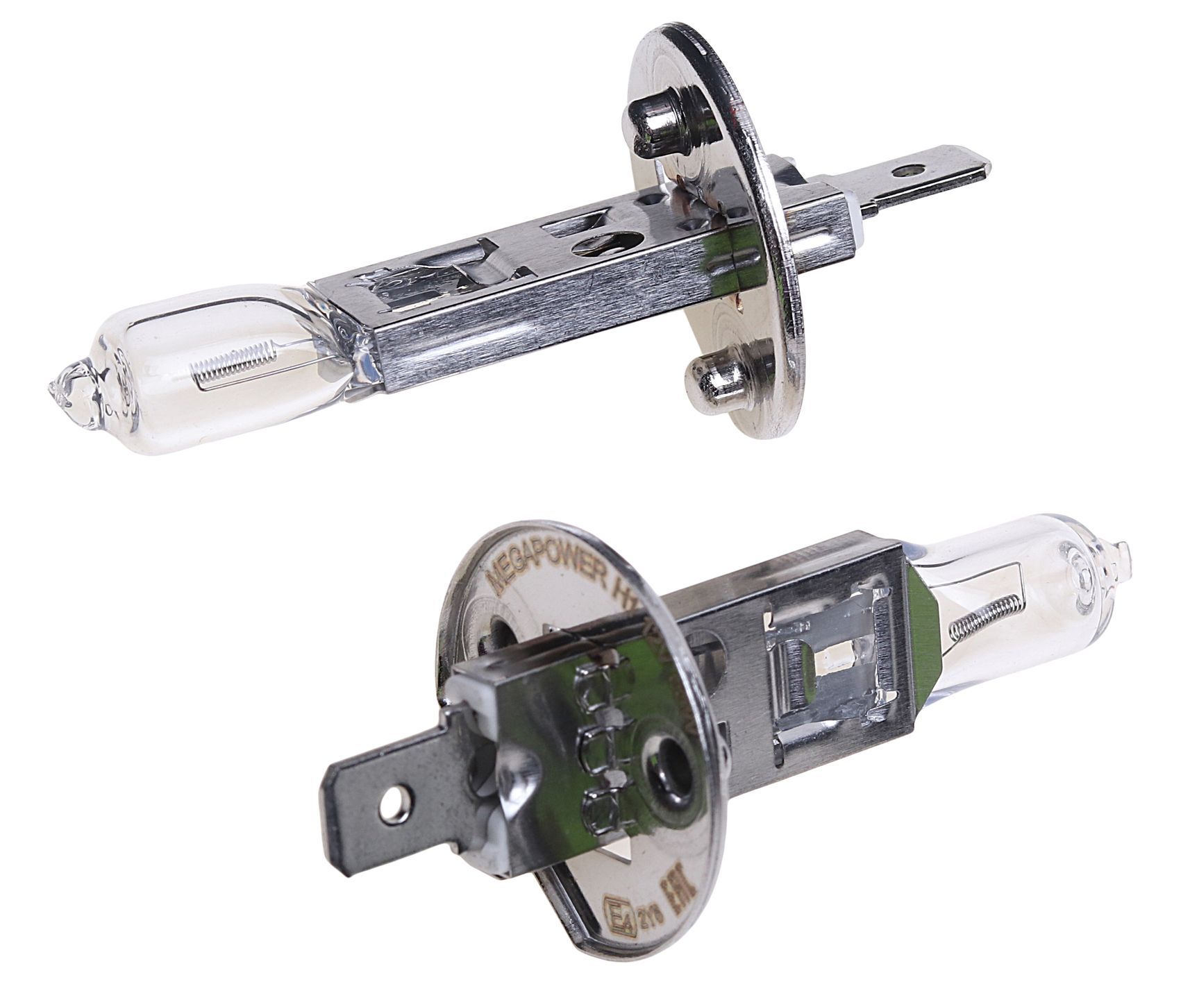 Автолампа H1 (55) P14.5s STANDART (бокс, 2шт) 12V MEGAPOWER