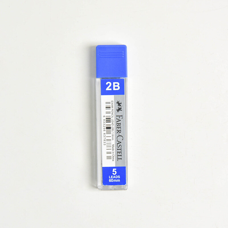Запасные грифели для карандашей Faber-Castell 2B для экзаменов с ластиком