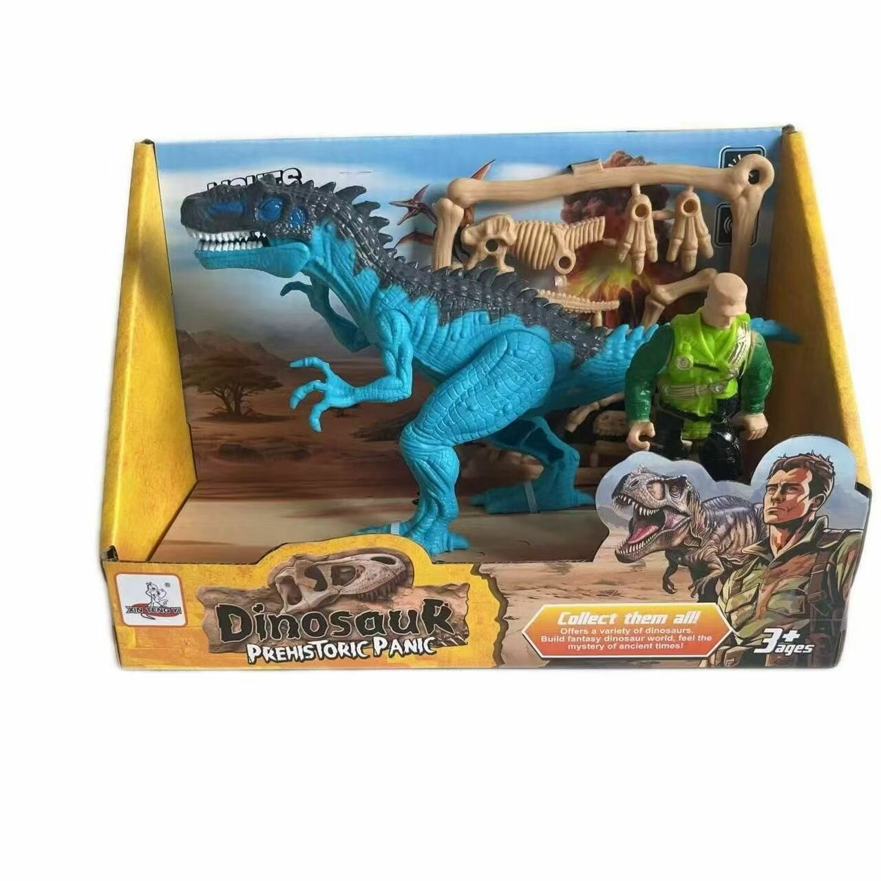 Игрушечная фигурка динозавра Гиганотозавр с подвижными суставами и звуковым эффектом, набор для мальчиков 3-8 лет,