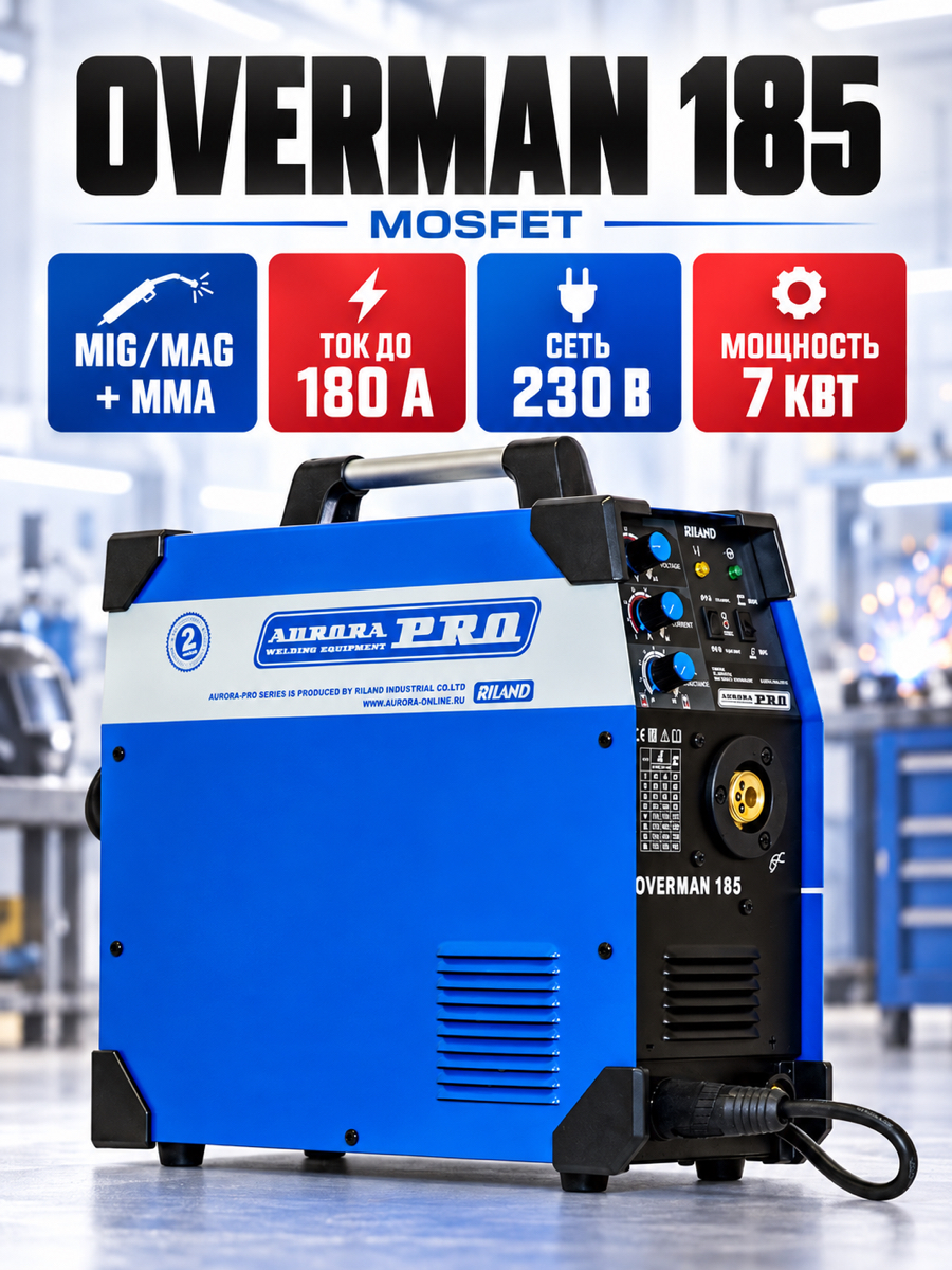 Сварочный полуавтомат AuroraPRO OVERMAN 185