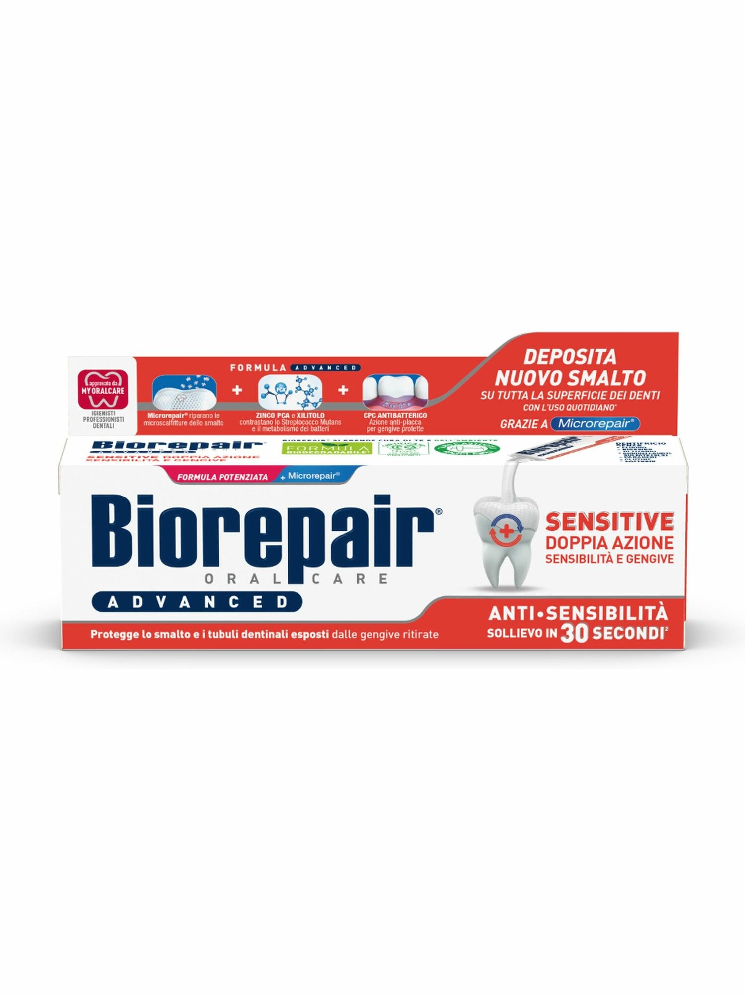 Biorepair Зубная паста сенситив двойное действие 75 мл