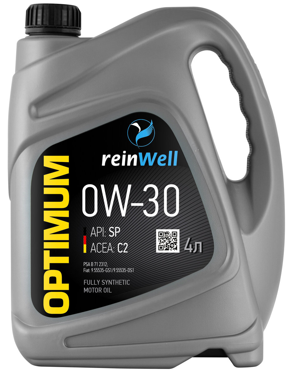 Синтетическое моторное масло ReinWell 0W-30, 4л