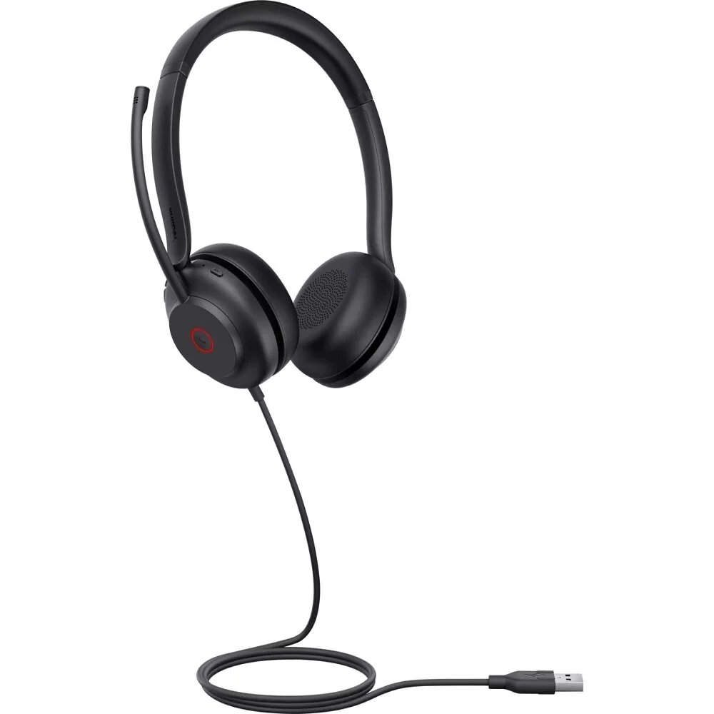 Проводная USB-гарнитура Yealink UH35 Dual UC, HD звук, шумоподавление, LED-индикатор, USB