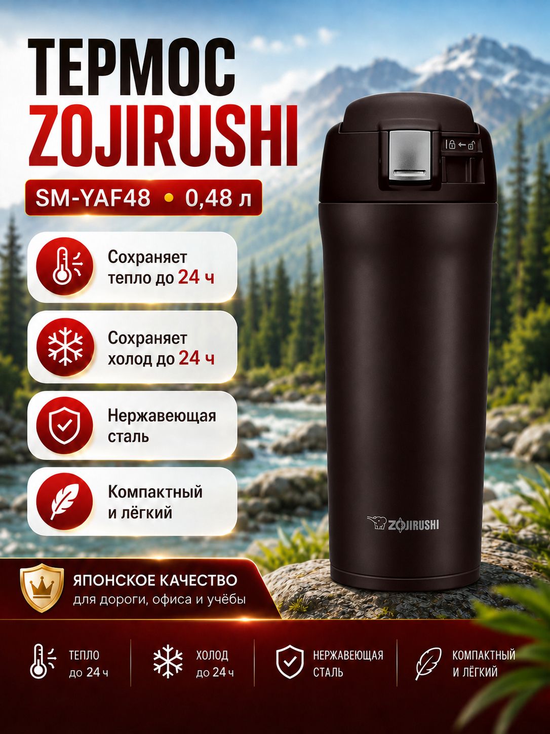 Термос Zojirushi SM-YAF48-TD