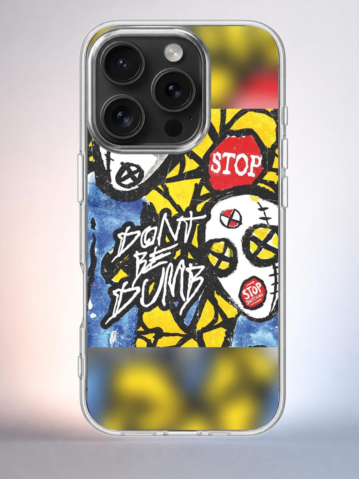 Чехол iPhone 15 Pro Stitchface Stop Y2K Indie Sleaze