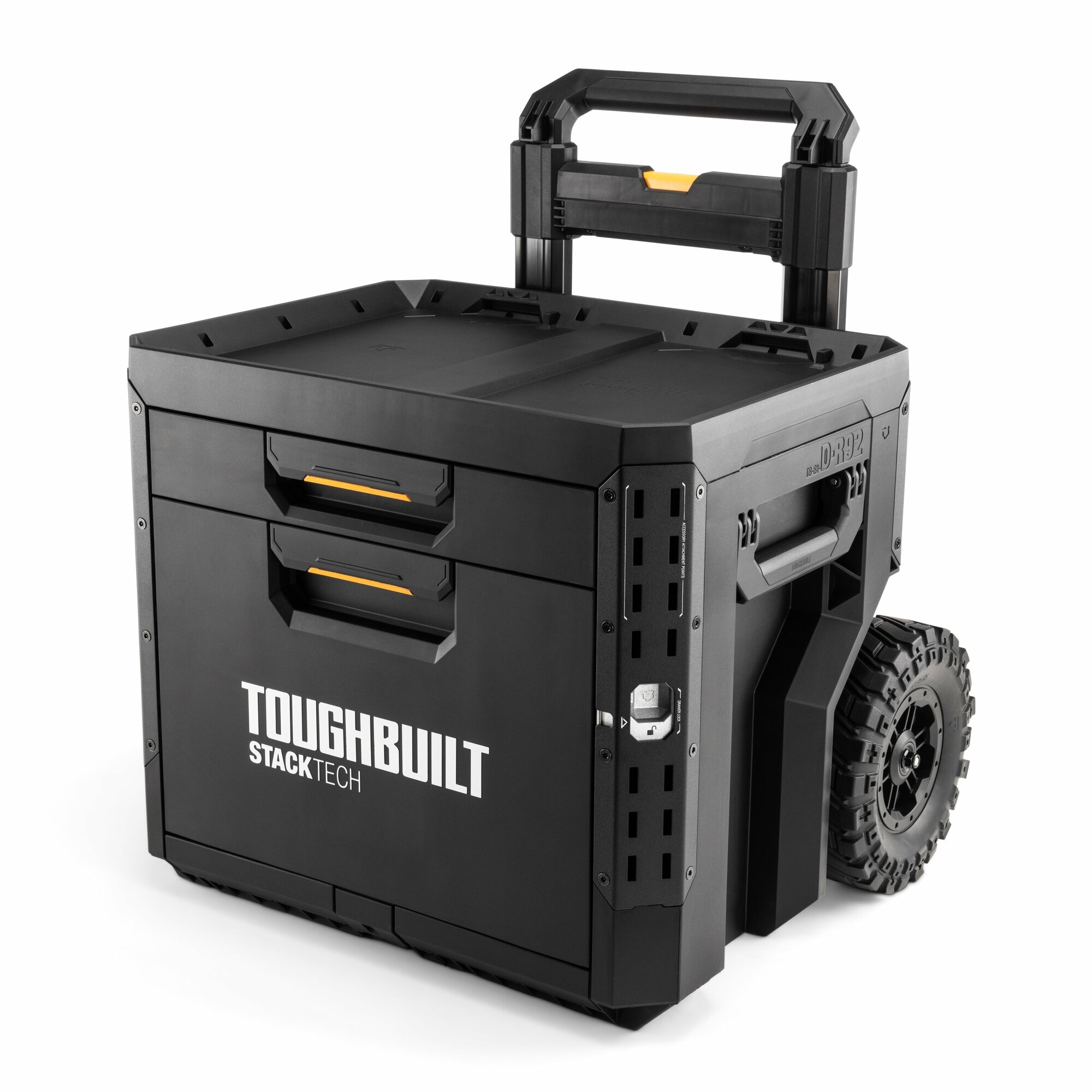 Ящик для инструментов TOUGHBUILT StackTech TB-B1-D-R92, на колесах, 2 выдвижных отделения