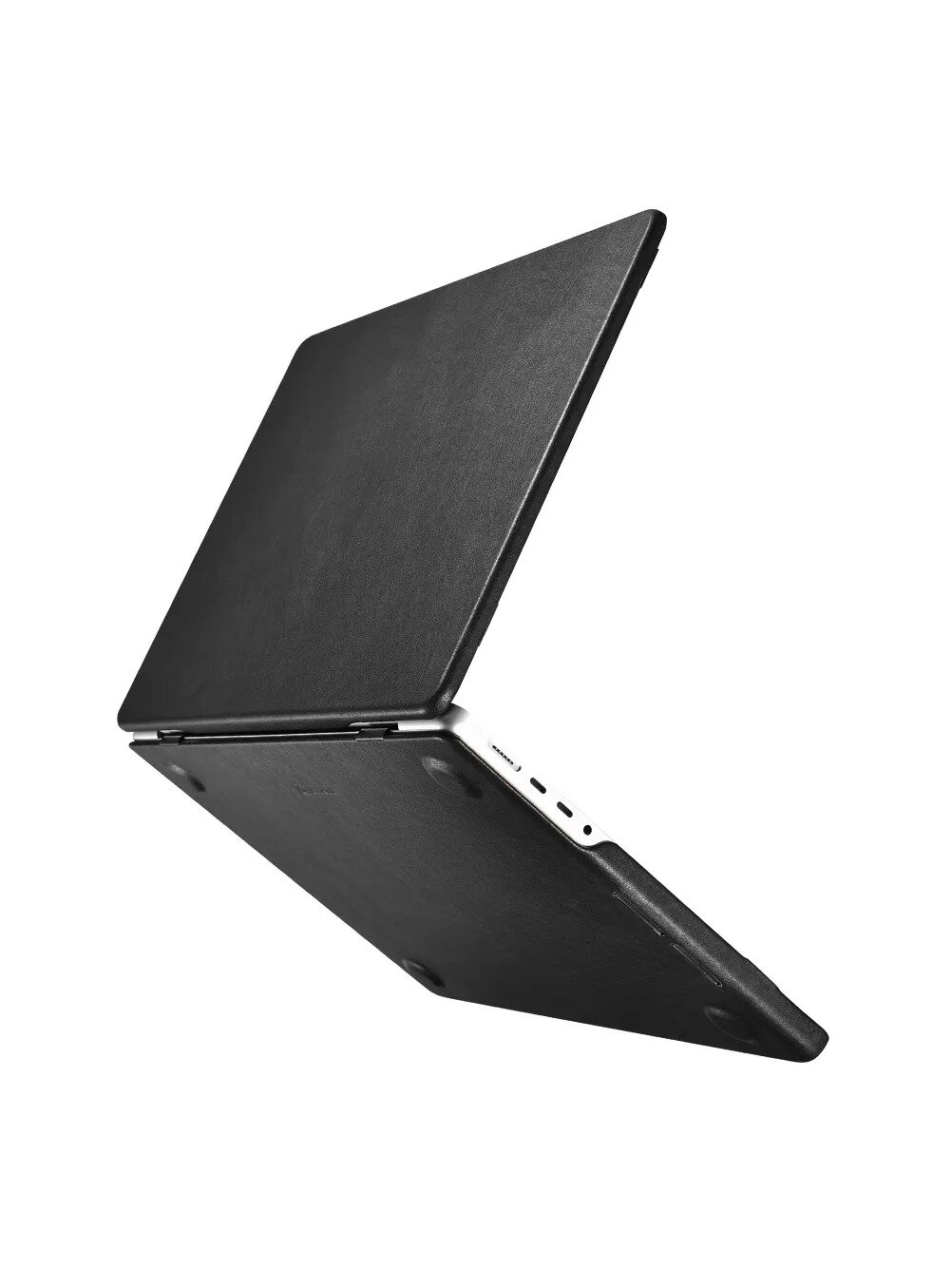 Чехол для ноутбука 16 дюймов, черный кожаный корпус для MacBook Pro