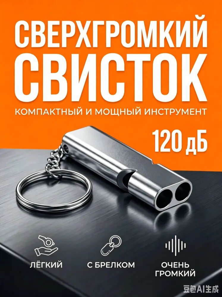 Свисток металлический сверхгромкий до 150дб