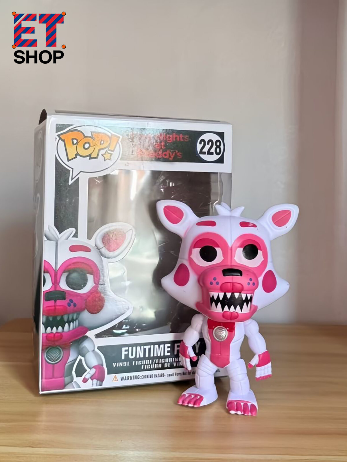 FNAF Фигурка Фантайм Фокси (#228 - FUNTIME FOXY), 10 см, настольный декор коллекция подарок — фото 1