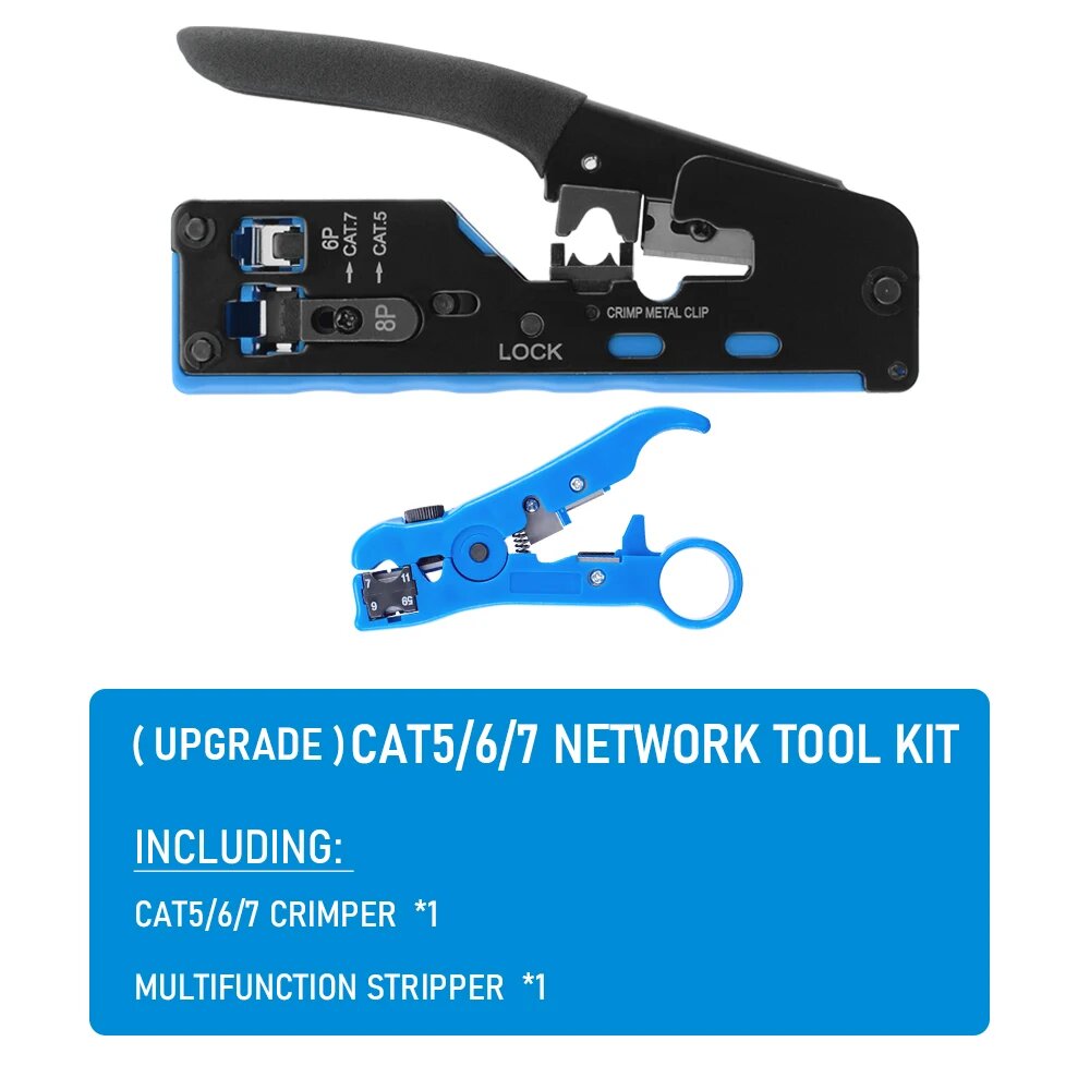 Набор инструментов для Ethernet CAT5/6/7 Upgrade