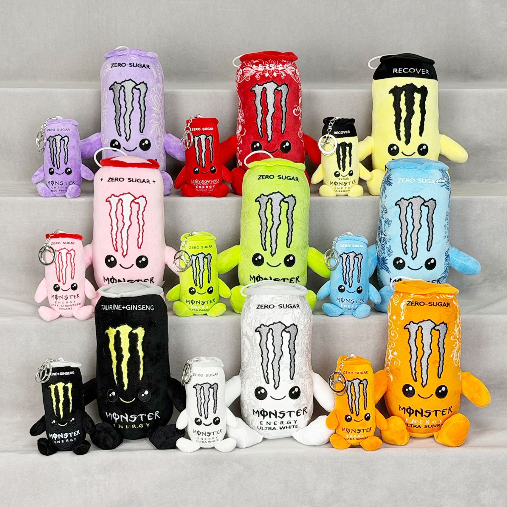 Monster Ultra White Мягкая плюшевая игрушка банка Monster Energy, фигурка, милый сувенир, подарок для подростков