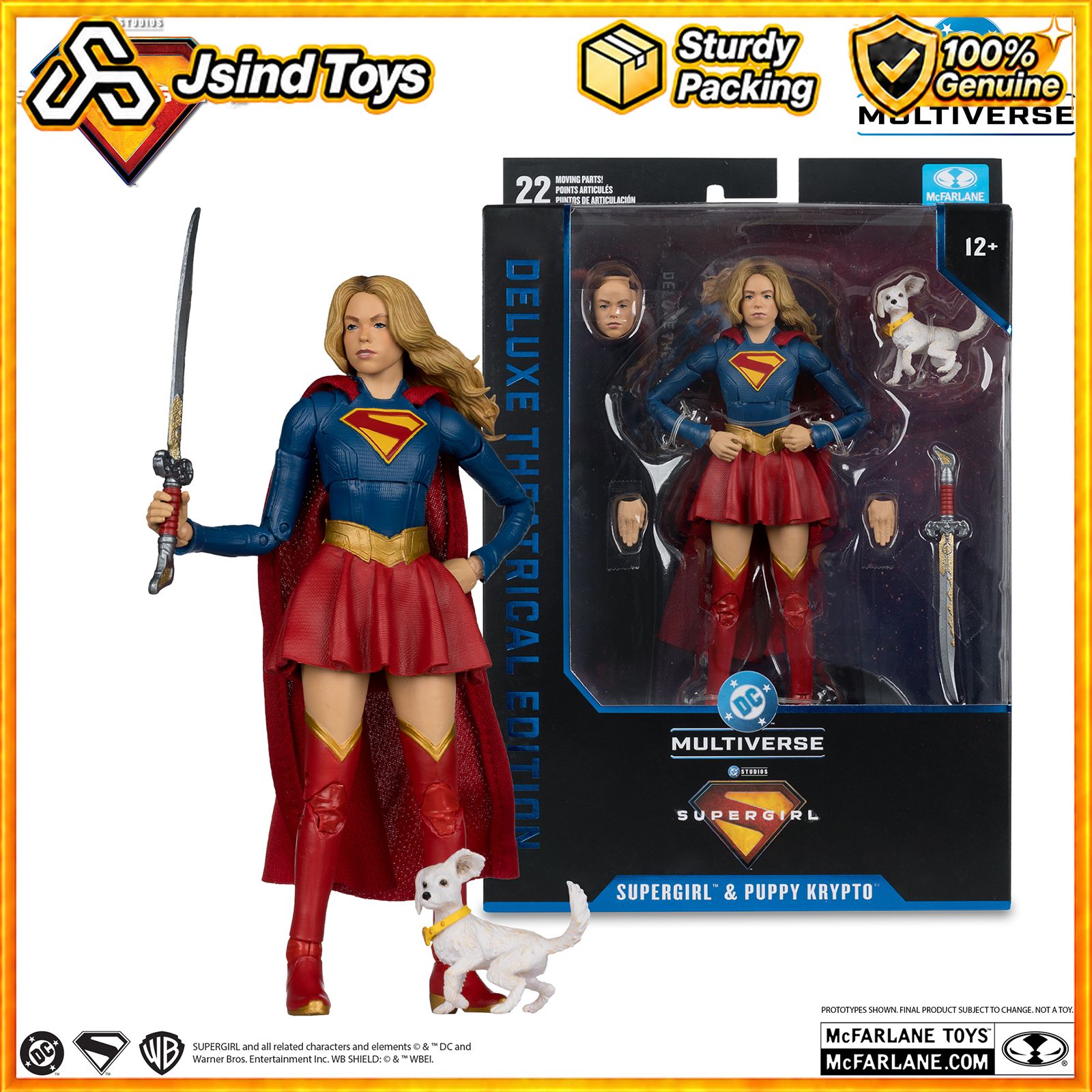 В наличии: Фигурка McFarlane Toys DC Multiverse SUPERGIRL MOVIE 2026, 7 дюймов
