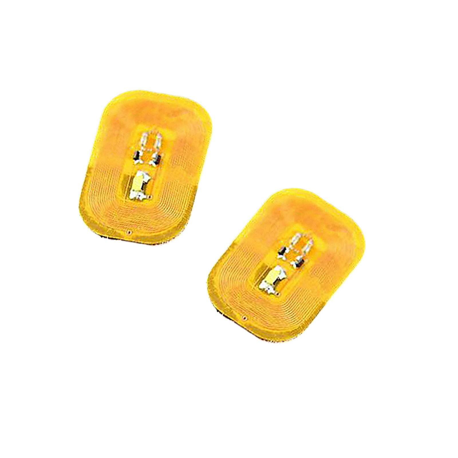 2 шт. Наклейки для ногтей с NFC-чипом, мерцающие, фиолетовые.