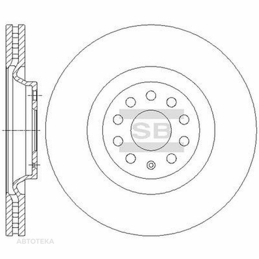 Диск тормозной SANGSIN BRAKE SD5701
