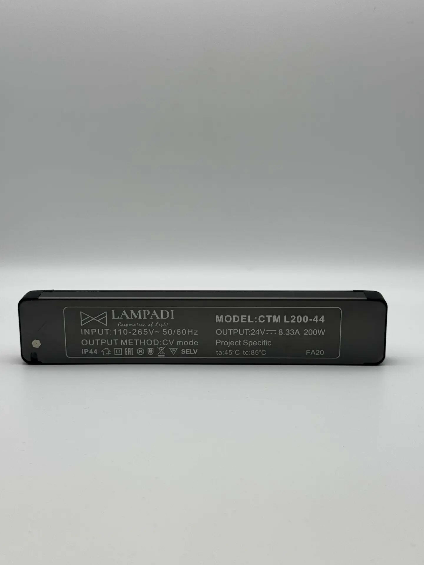 Блок питания LAMPADI 24V 200W IP44 CTM L200-44 CV mode 8.33A 110-265V