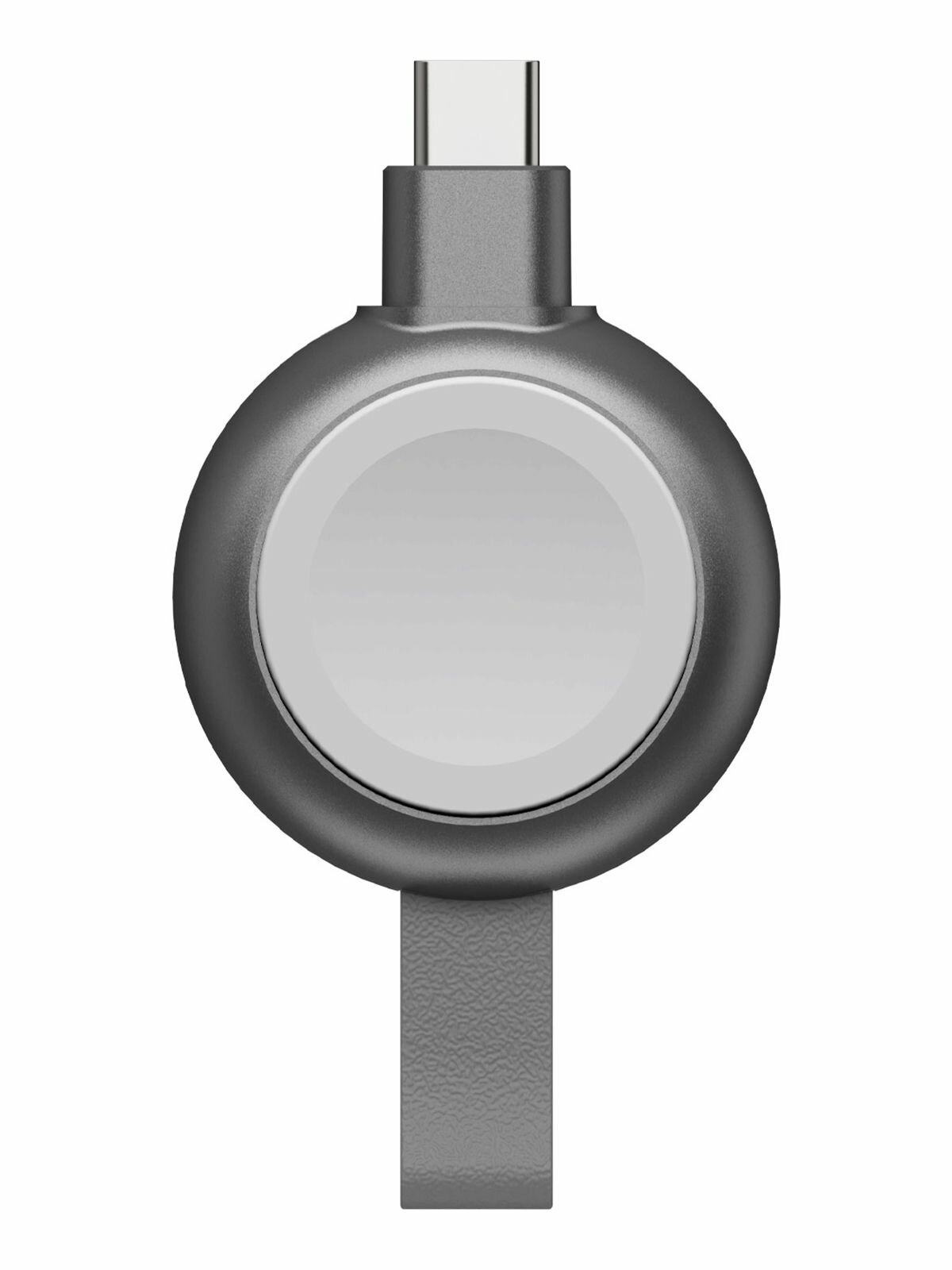 Беспроводное зарядное устройство EnergEA Watchpod-3 5W для Apple Watch, сертифицировано Apple, поддерживает быструю зарядку, в комплекте кабель 150 см, серебристое