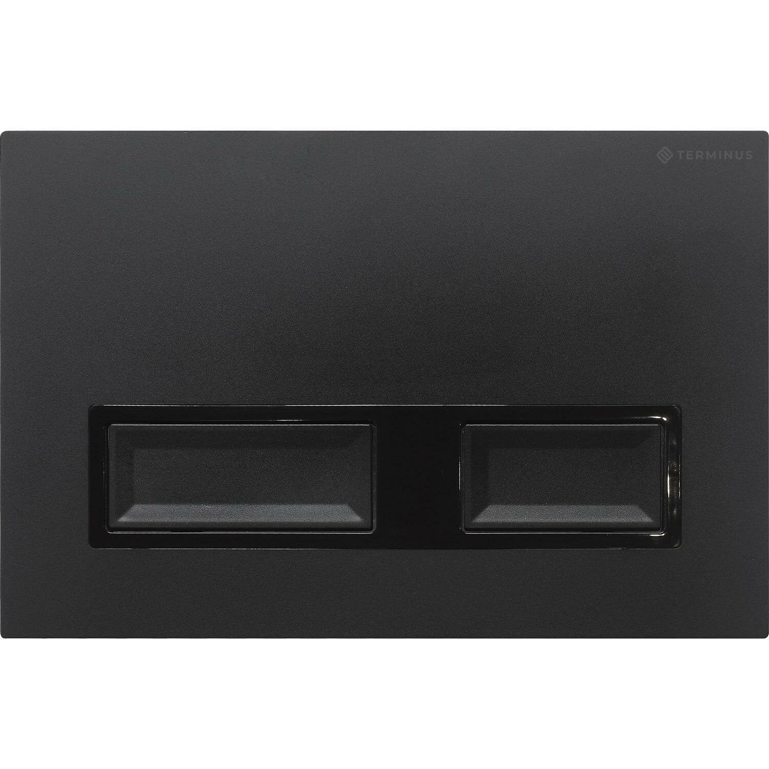 Кнопка смыва для инсталляции Terminus Classic 92K24х16B цвет Черный матовый