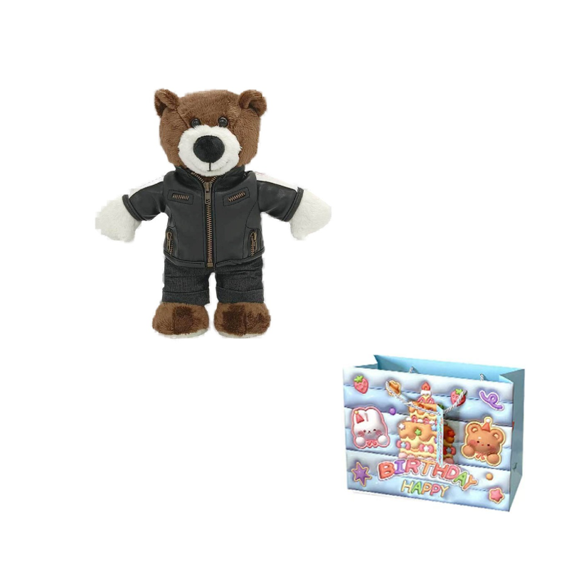 Сумка подарочная унисекс MORTEN SOLUM Biker Bear Dolls, 28CM EU