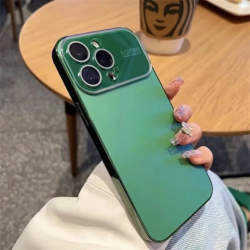 Подходит для iPhone 17 Promax, оригинальный чехол с Айфон 16 Про Макс, Зеленый, Cangling Green