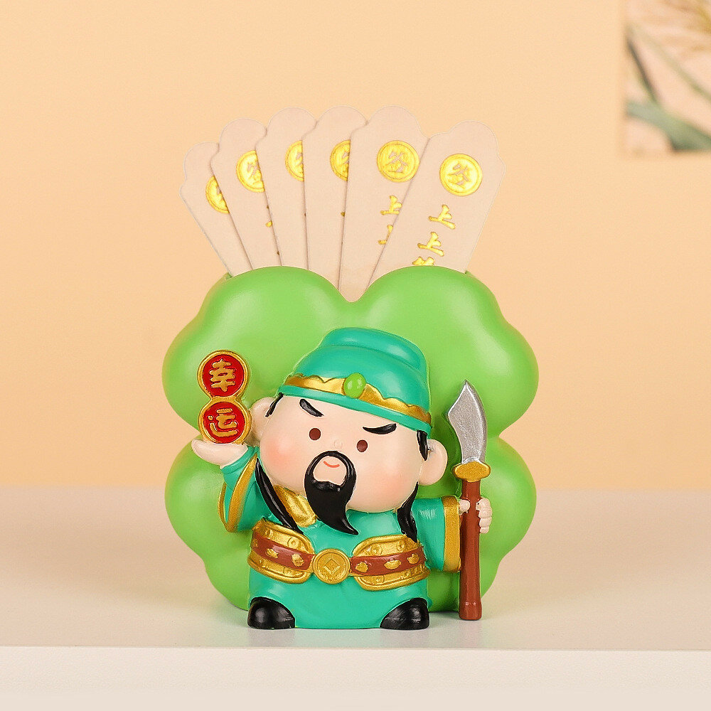 Resin figurine home decor lucky gift for birthdays and parties green