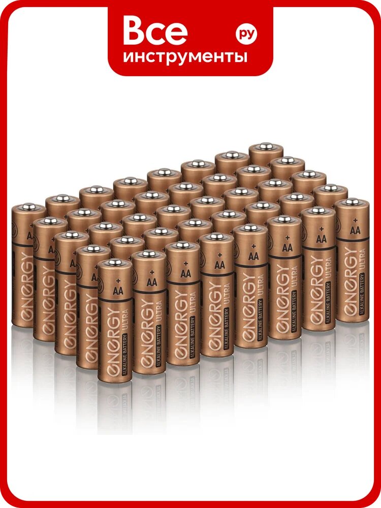 Батарейка алкалиновая ENERGY Ultra LR6 (AA) – щелочной тип, пальчиковый размер, работает в температурном диапазоне