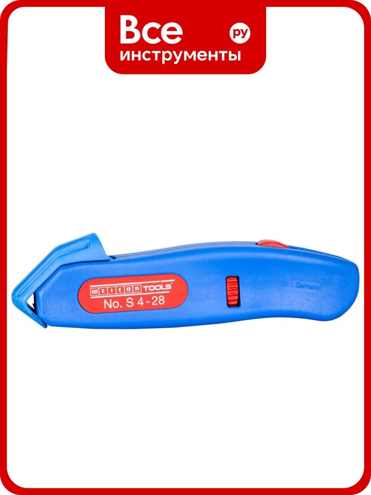 Кабельный нож в безопасном корпусе S 4-28 Weicon-Tools wcn50055328, профессионального уровня, фиксированные лезвия