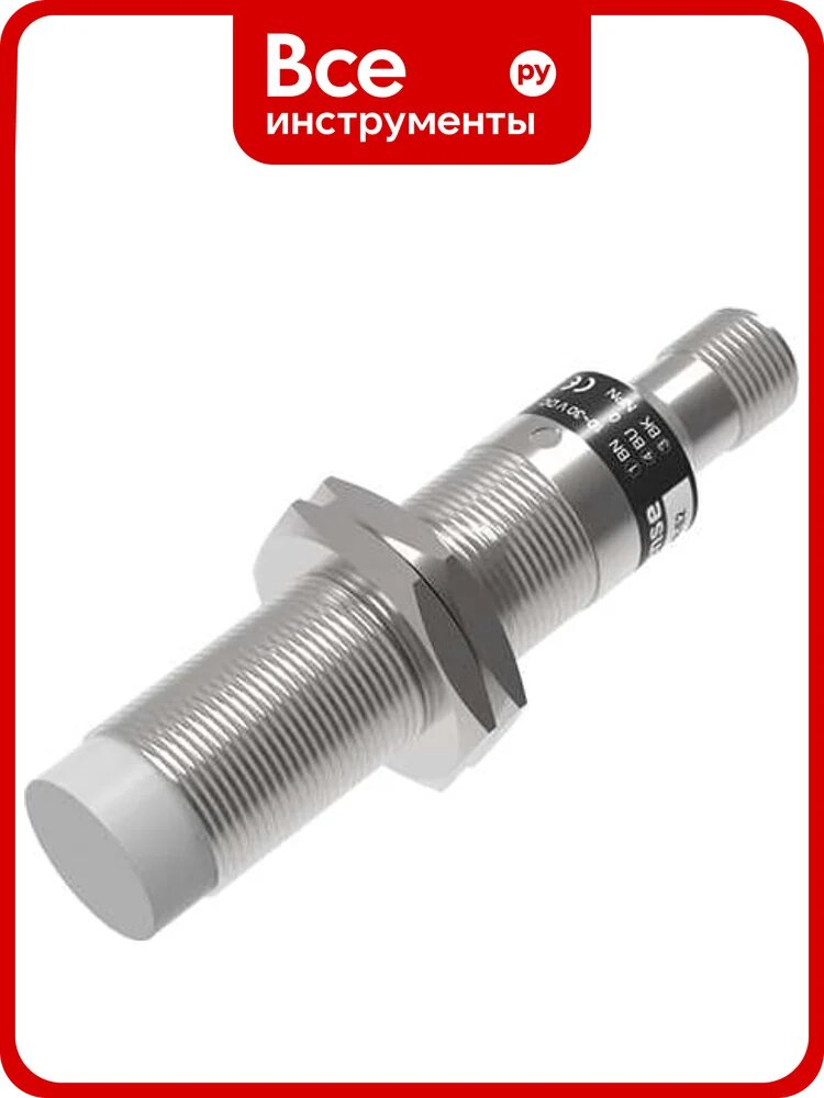 Индуктивный датчик AKUSENSE TPN18-12NR-E2 Sn=12 мм, корпусМ18x1 Нерж. сталь не заподлицо,10.30DC NO/NC NPN , IP67 /IP68 / IP69К, разъем 07-00044008