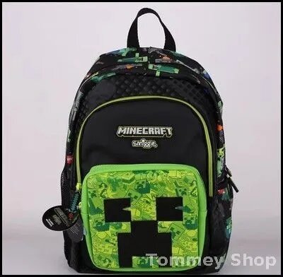 Рюкзак Smiggle Minecraft 42x30x13 см, EVA, полиэстер, зеленый — фото 1