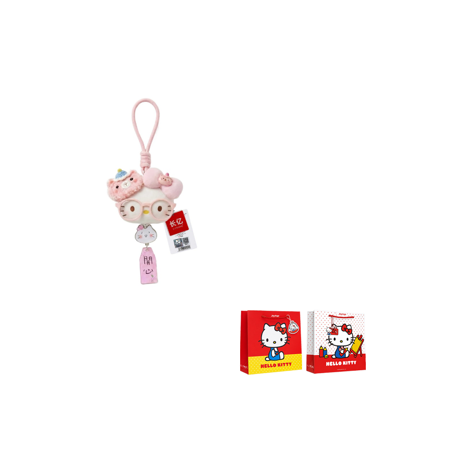 E Strong X Sanrio Hello Kitty Счастливый Розовый Малыш Hello Kitty Ветер Чиме Кукла Мягкие Брелоки-Игрушки