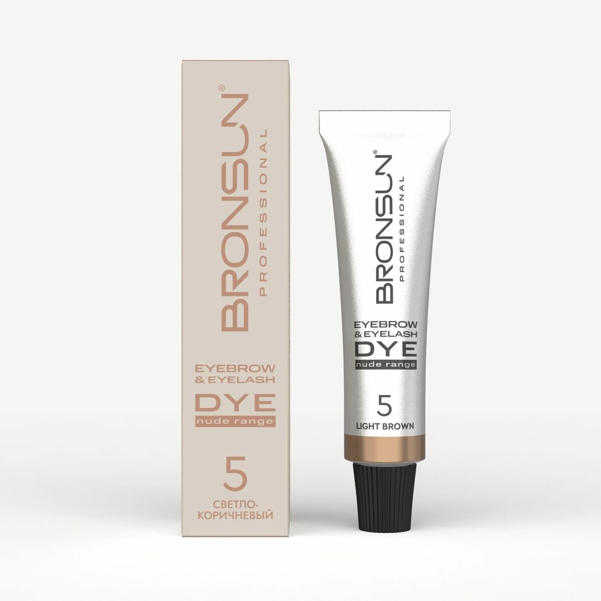 Крем-краска для бровей и ресниц Nude Range Bronsun #5 светло-коричневый