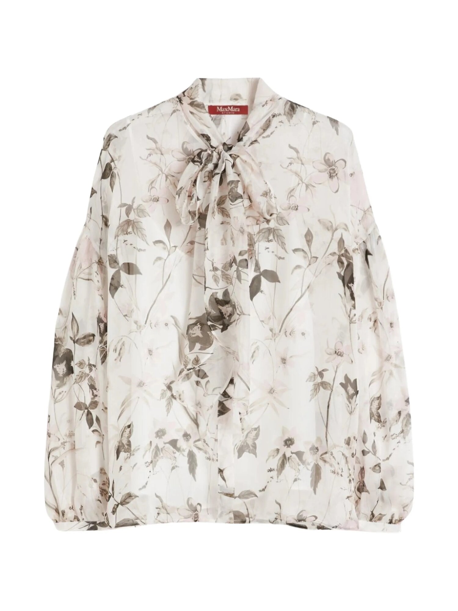 Блуза Blouse in printed chiffon - white