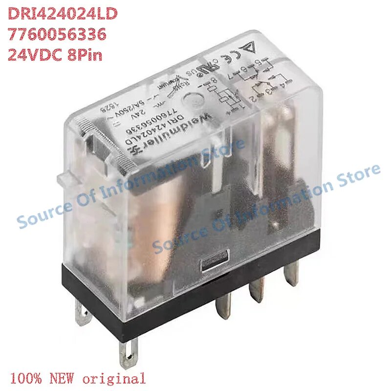 Реле Weidmüller DRI424024LD, 5 шт, 24 В
