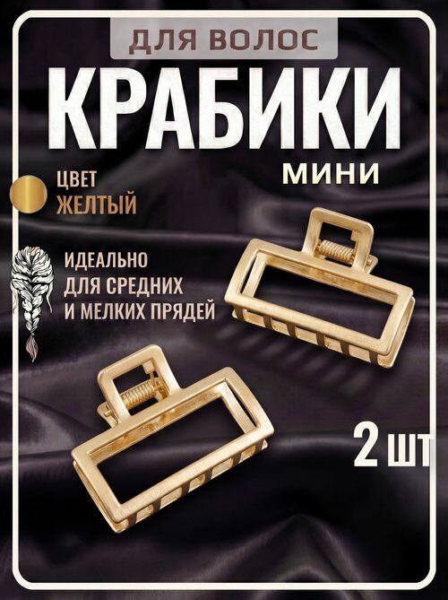 Крабики для волос маленькие набор 2 шт