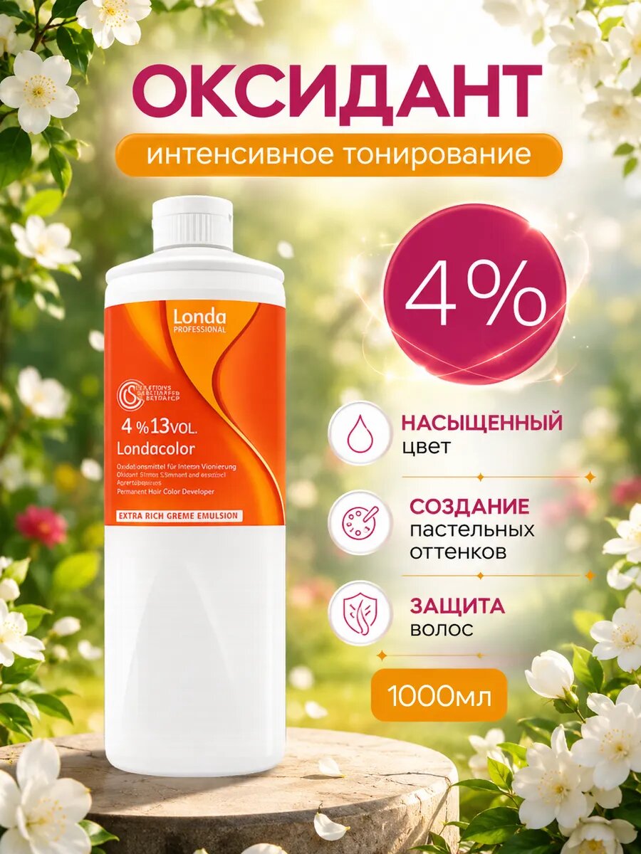 Оксид для волос 4% краски лонда