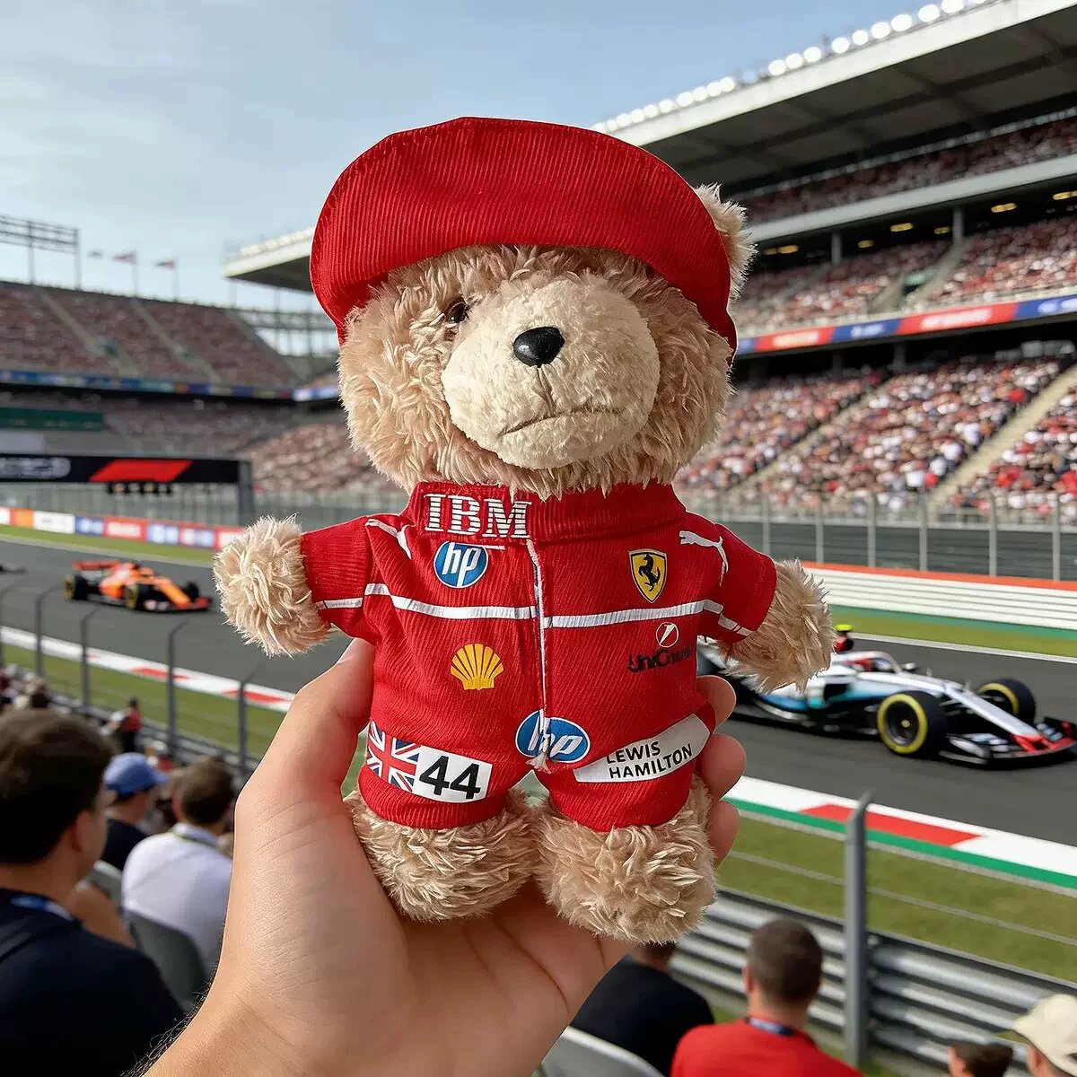 Набор для замены наряда мотоциклиста для виниловой фигурки Labubu Teddy Doll в гоночном костюме (слепая коробка,