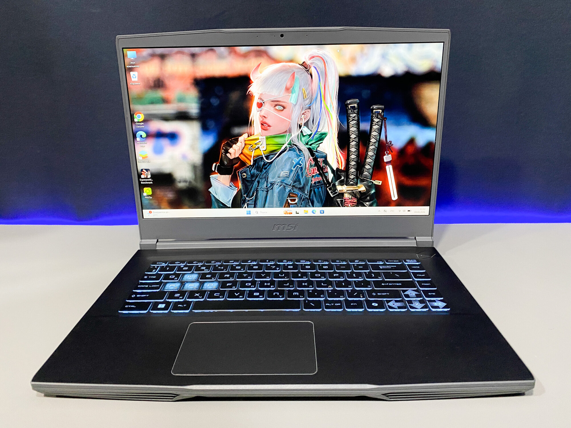 Ноутбук MSI 15.6"144Hz/Intel Core i7-12650H 10/16*2.30-4.70GHz/RTX4050-6Gb/16Gb/SSD512Gb