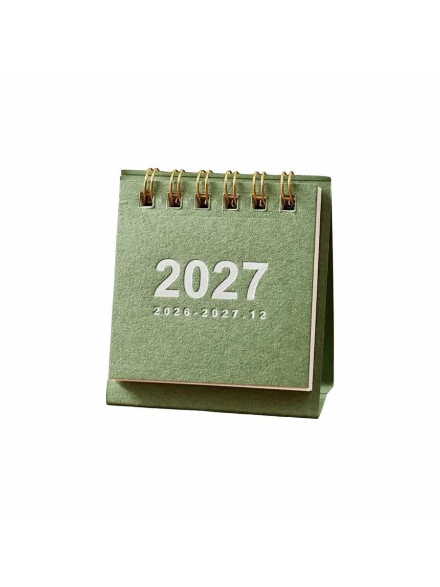 Мини-настольный календарь 2027 года из бумаги