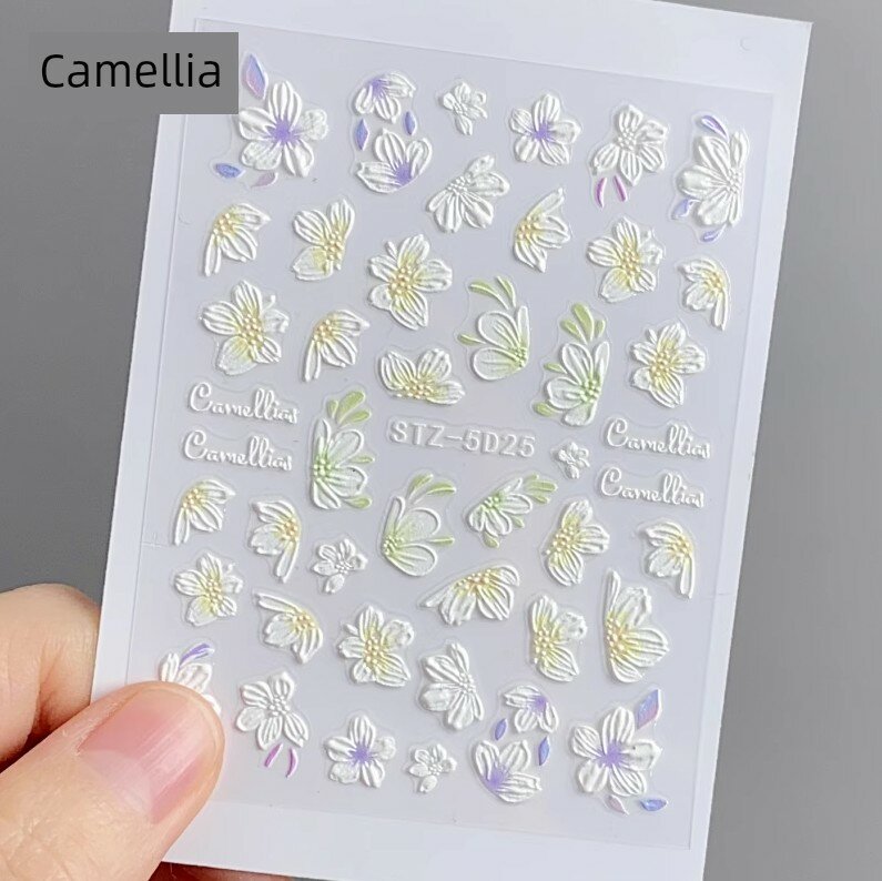 3D Kamelliya-Nakleika dlya Litsa i Sцены, Tsvetnye Dekorativnye Nakleiki dlya Detskogo Prazdnika