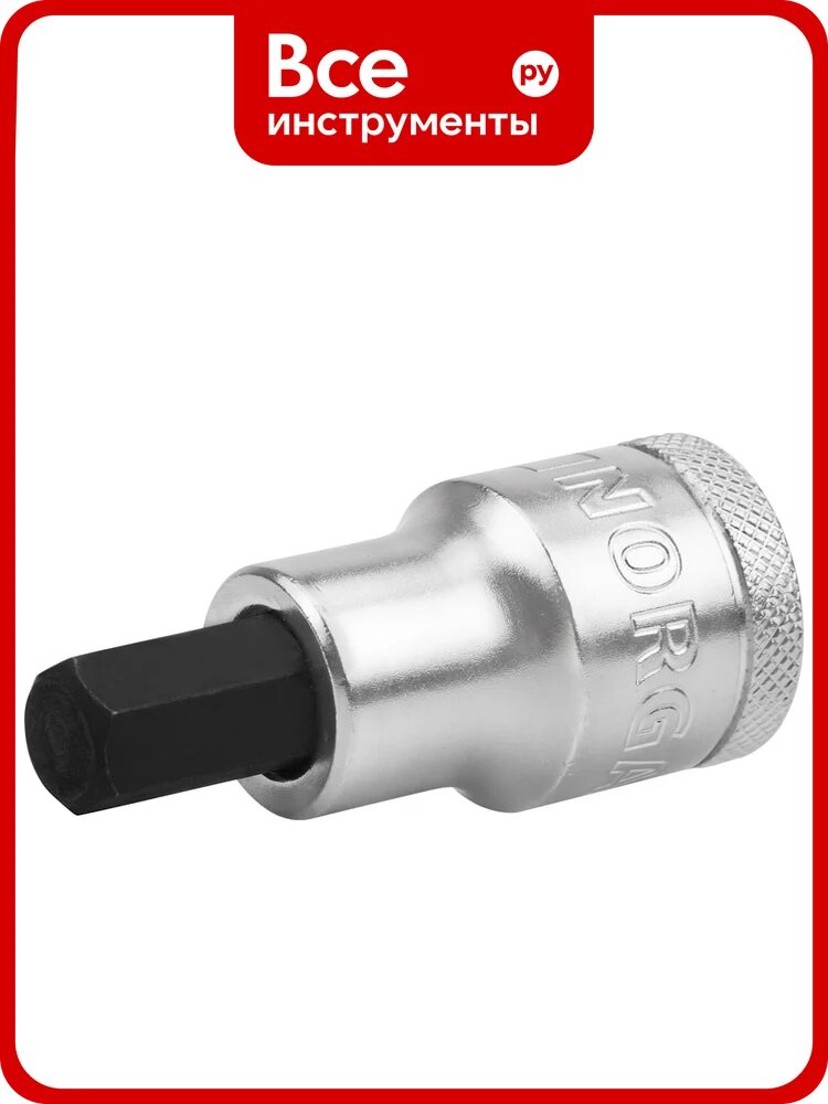 Головка торцевая (1/2", 10 мм) с 6-гр. вставкой HEX, тип N19IN-H10 NORGAU 063720010