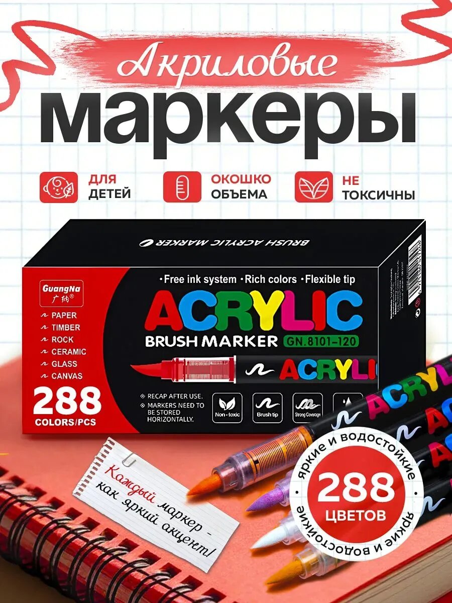 Акриловые маркеры для ногтей набор