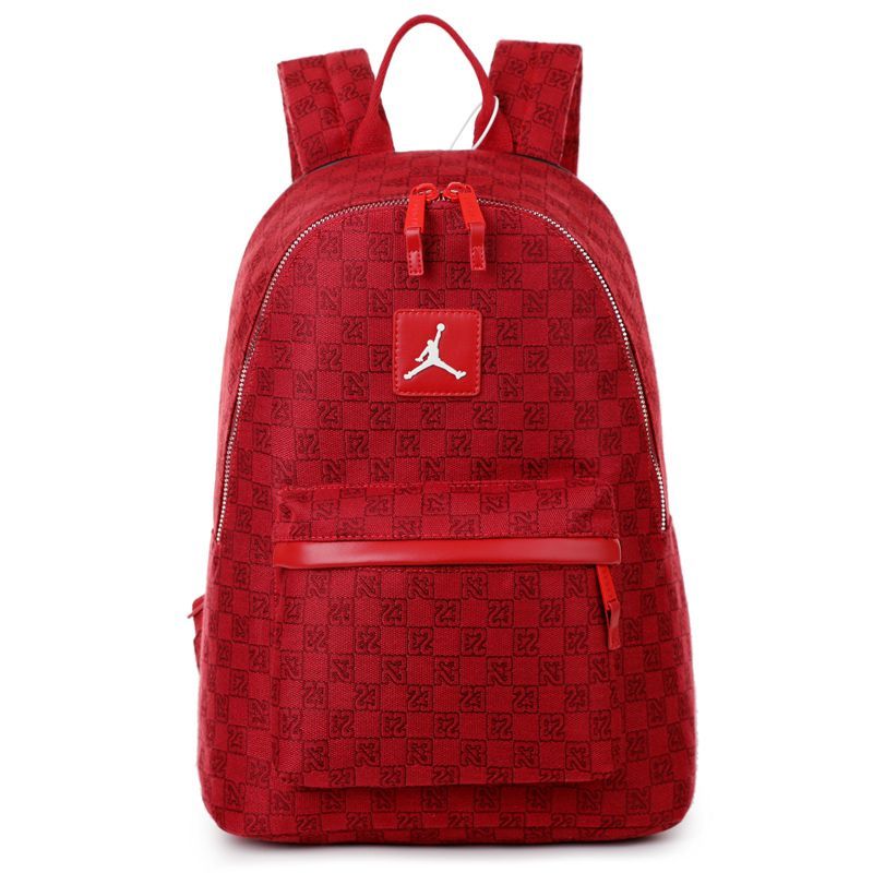Рюкзак Jordan Monogram городской с отделением для ноутбука до 14 дюймов, прочный жаккард, красный